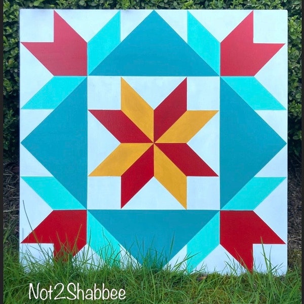 Barn Quilt 2x2 - Etsy