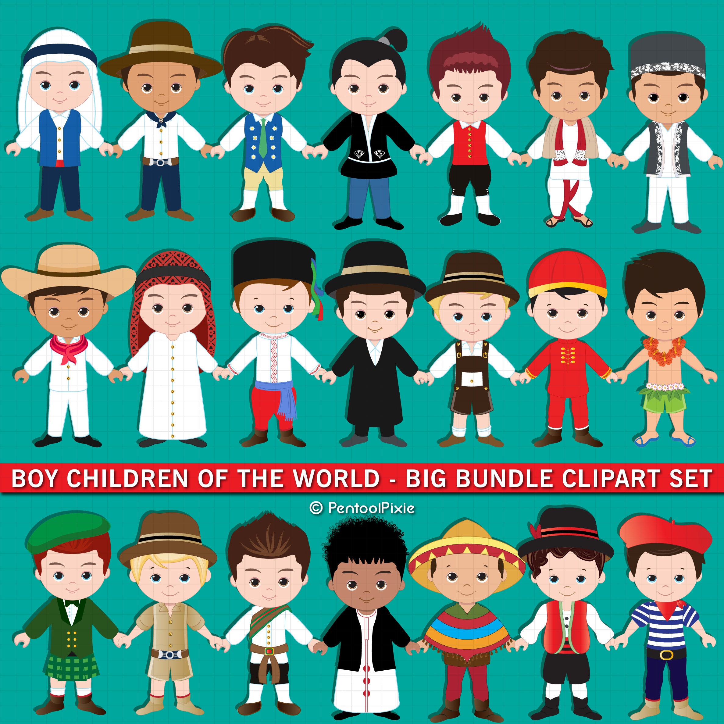 Big Man In World Image Clipart