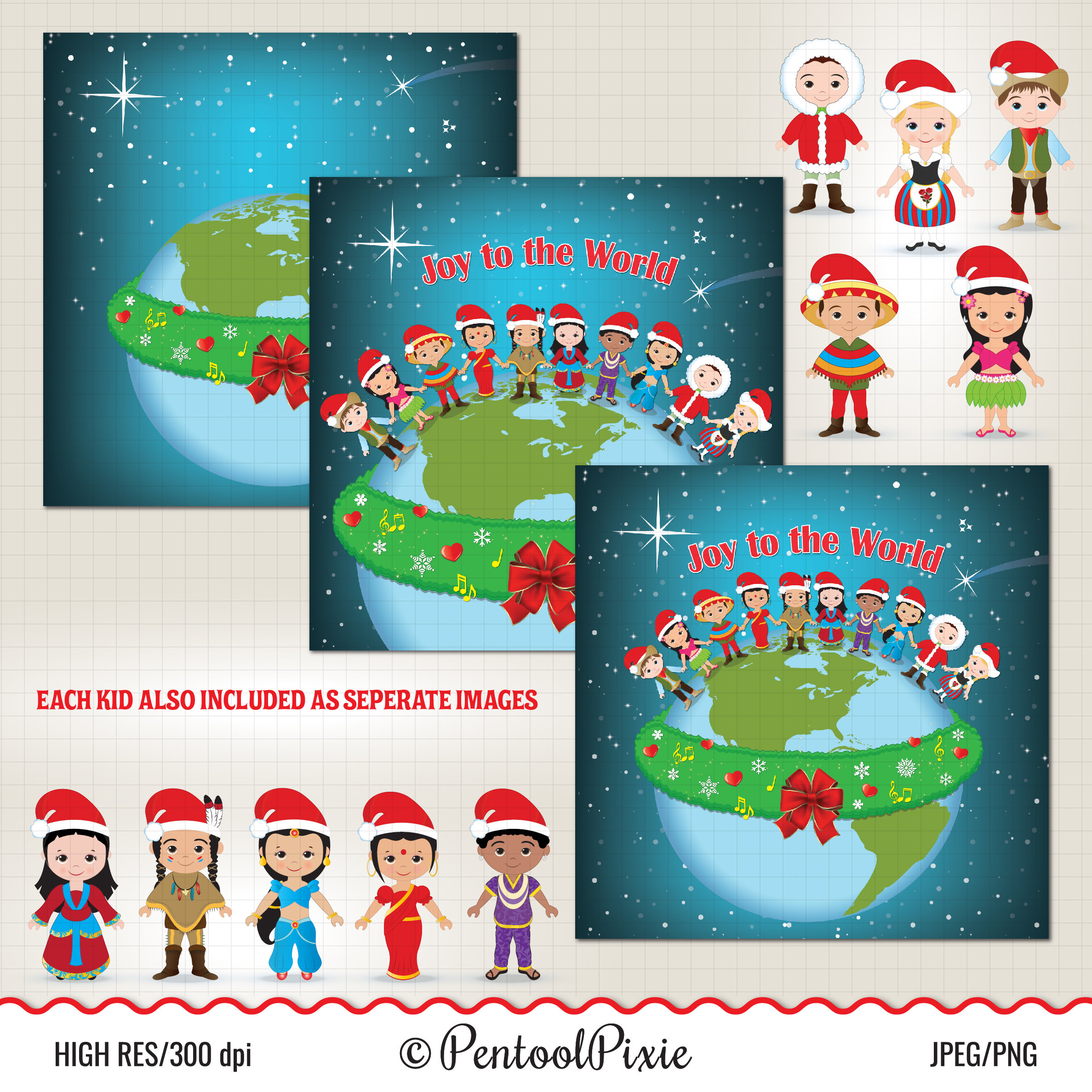 Christmas Around The World Clipart