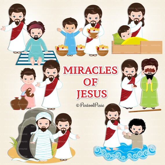 Miracles of Jesus Clipart Jesus Miracles Christianity Jesus | Etsy India