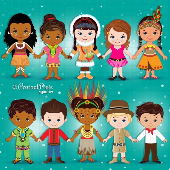 Children Of The World Clipart