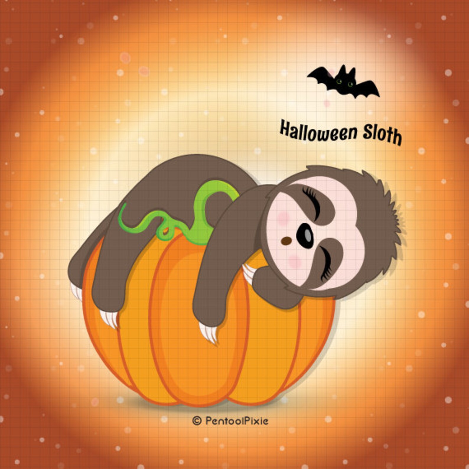Sloth Clipart Halloween Sloth Halloween Clipart Halloween - Etsy