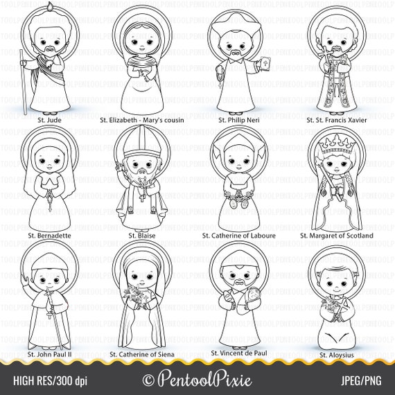 Clipart Black And White Religious