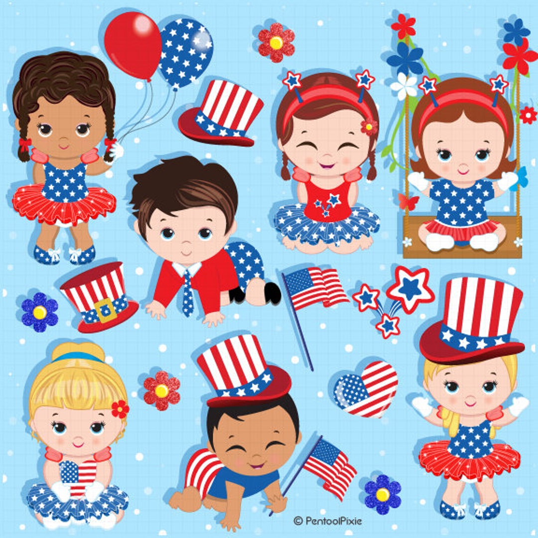 Kids Fourth Of July Clipart