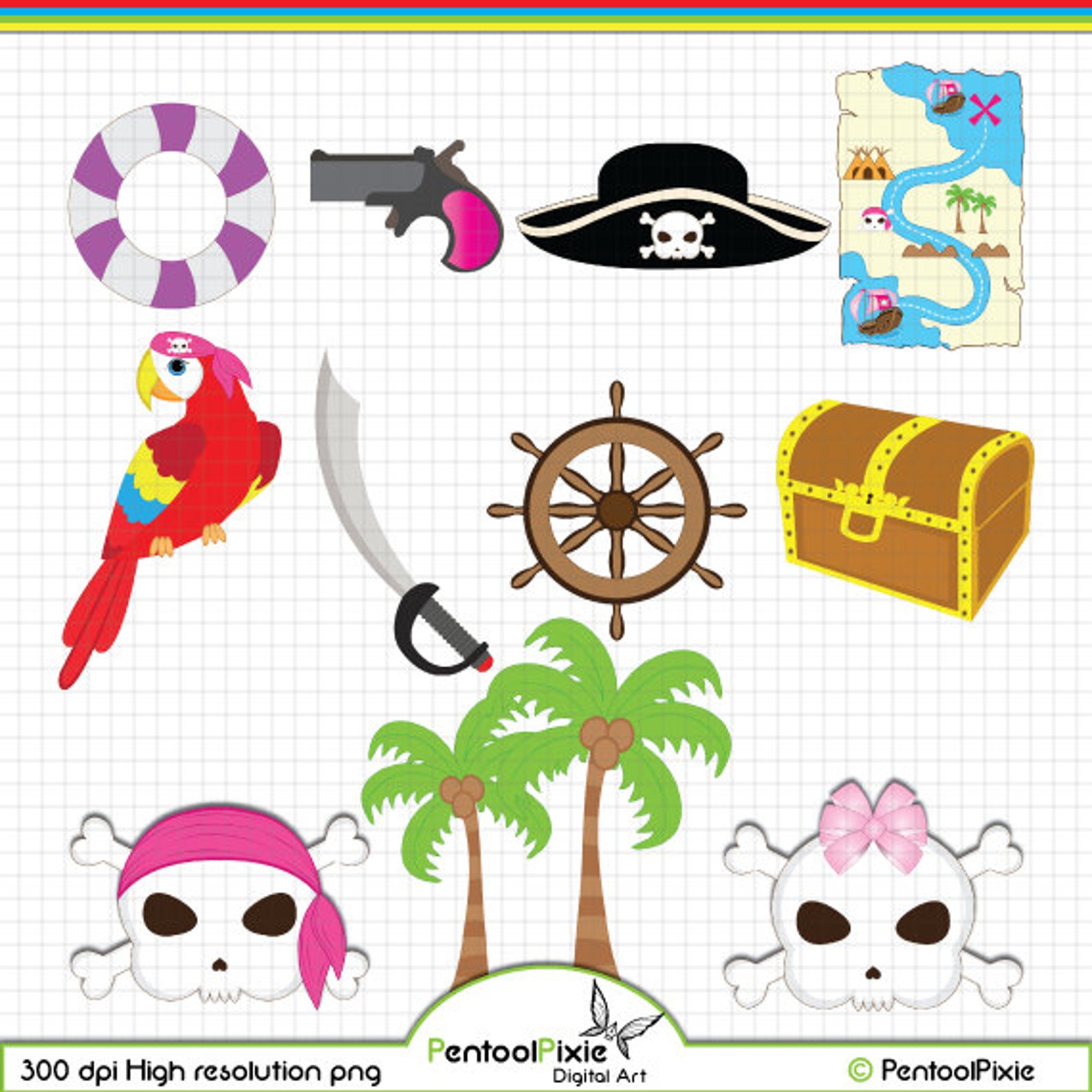 Pirate Clipart Pirate Clip Art Pirate Digital Clipart - Etsy