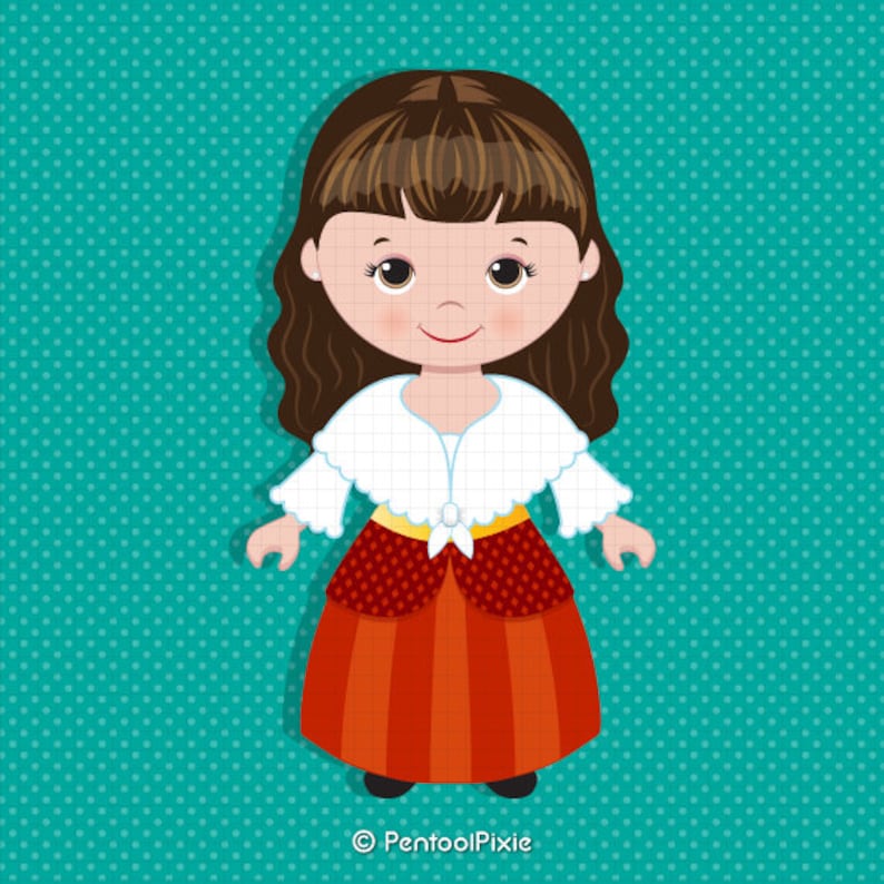 Filipino Girl Girl Children of the World Clipart Girl Child - Etsy Hong ...