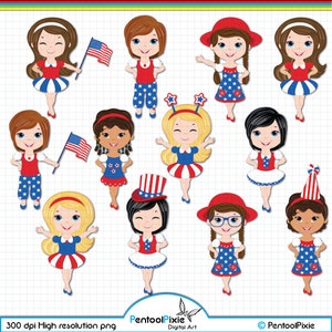 Fourth of July Clipart, Independence Day Clipart, Patriotic Clipart ...