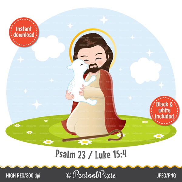 Psalm 23 Clipart - Etsy