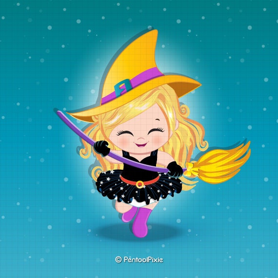 Cute Witch Clipart