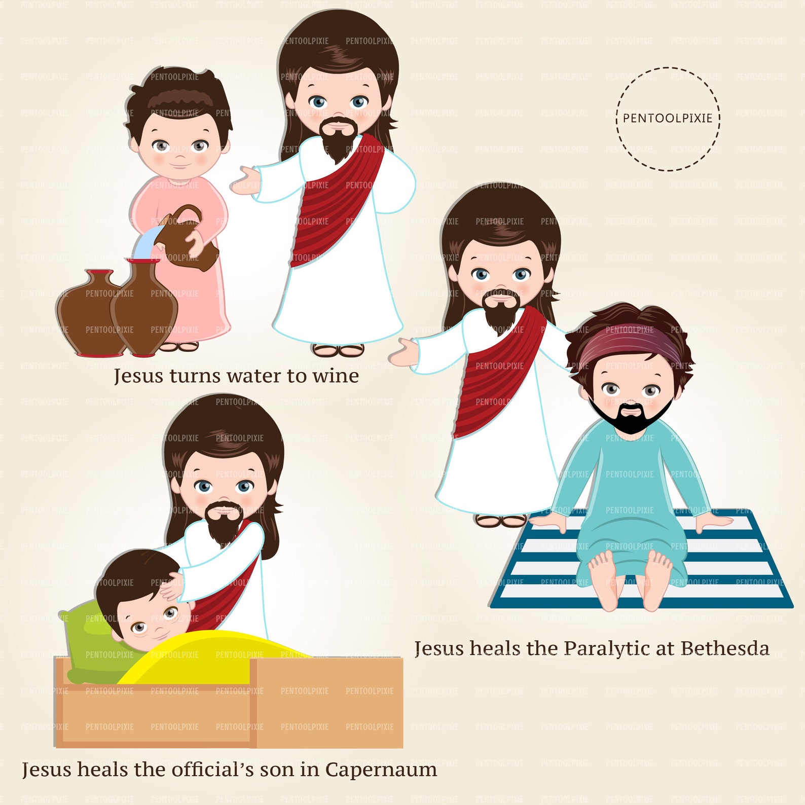 Miracles of Jesus Clipart Jesus Miracles Christianity Jesus - Etsy Canada