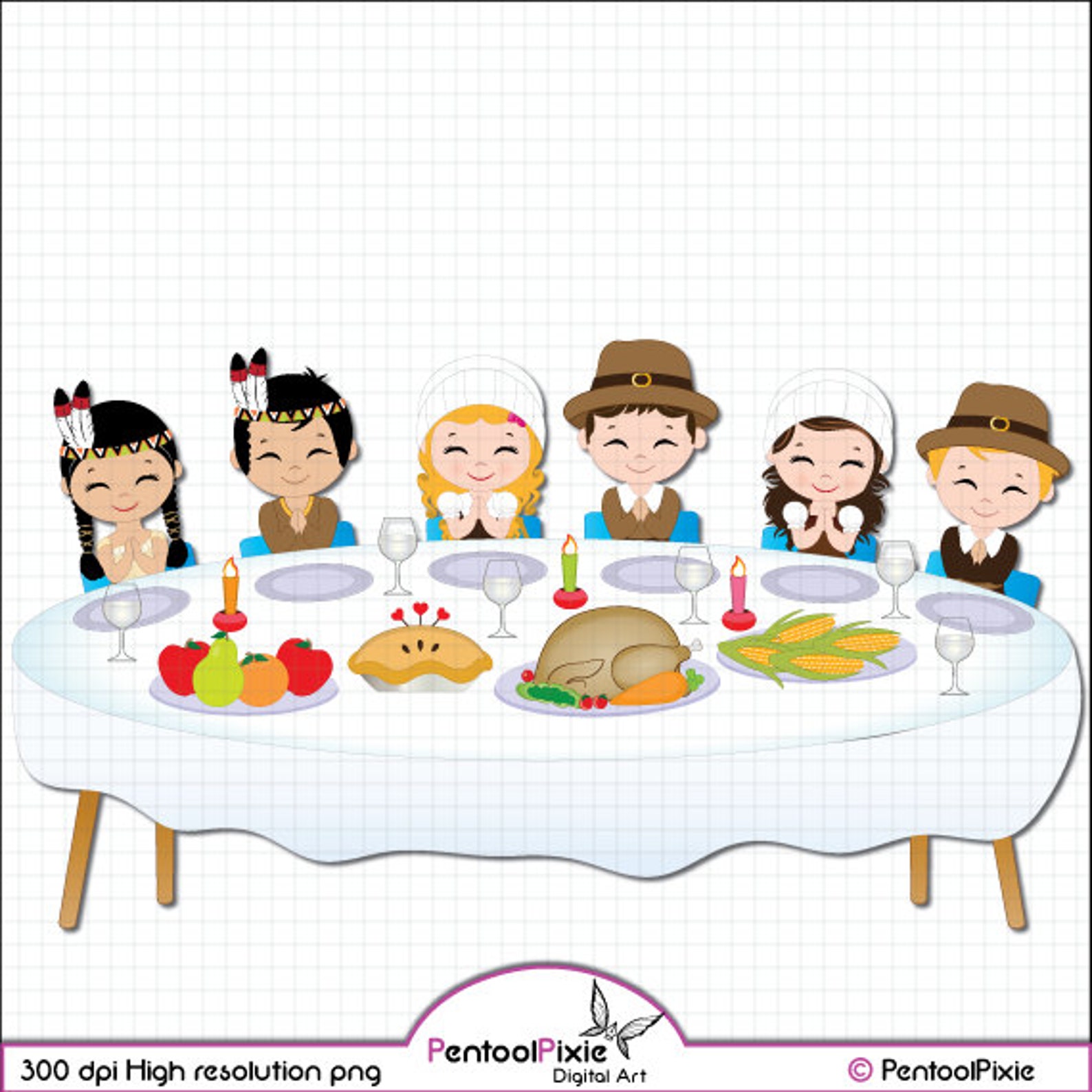 Thanksgiving Clipart Fall Clipart Thanksgiving Prayer - Etsy India