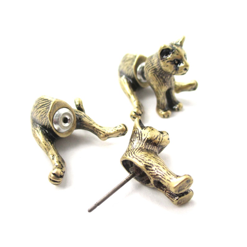 Realistic 3D Sitting Kitty Cat Shaped Animal Fake Gauge Plug - Etsy