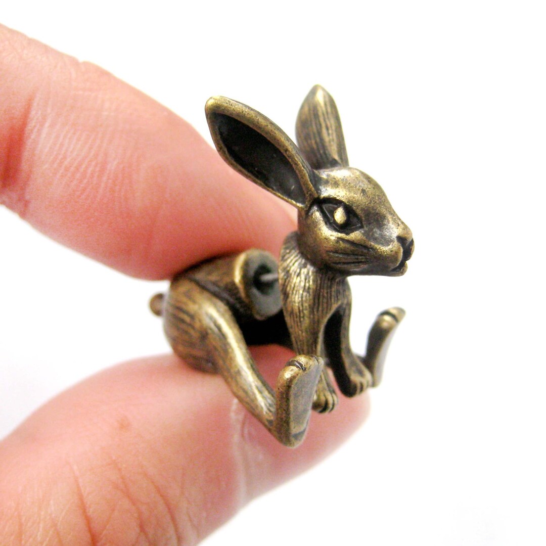 3D Realistic Bunny Rabbit Shaped Animal Fake Gauge Plug - Etsy