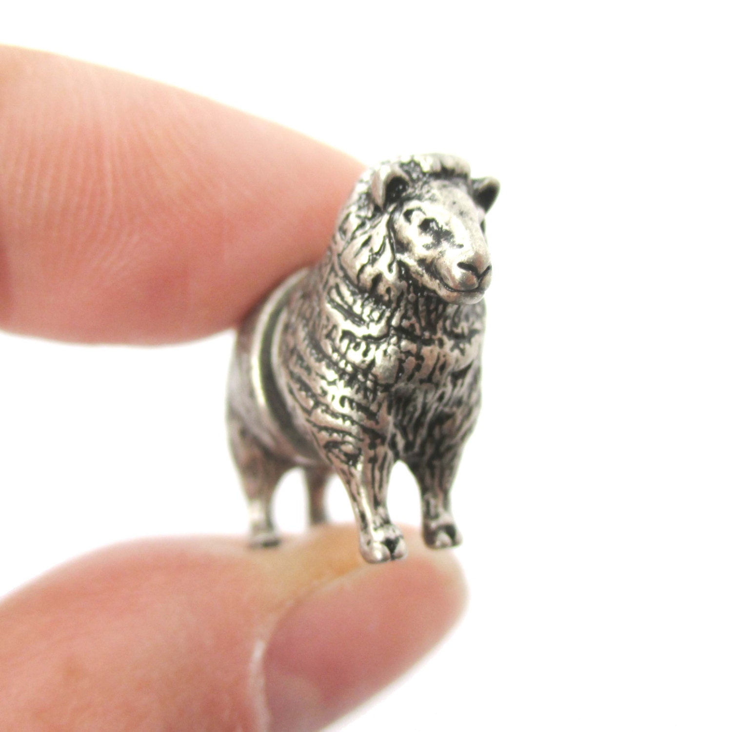 Realistic 3D Fluffy Sheep Shaped Farm Animal Fake Gauge Plug | Etsy