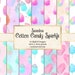 Cotton Candy Sparkle Digital Paper seamless rainbow pastel | Etsy
