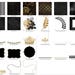 Black and Gold Digital Scrapbooking Kit clipart and digital | Etsy