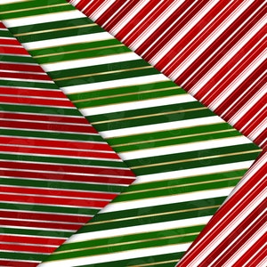 Christmas Stripes Digital Paper – Candy Cane Seamless Patterns (digital ...