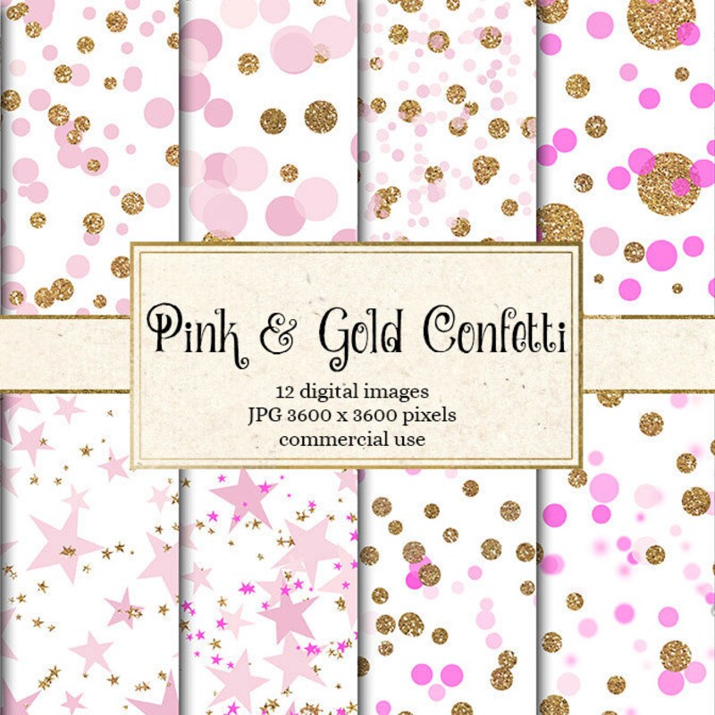Pink Digital Paper - Etsy
