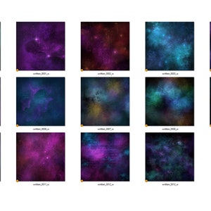 Written in the Stars Digital Paper - Galaxy Space Textures With Starry ...