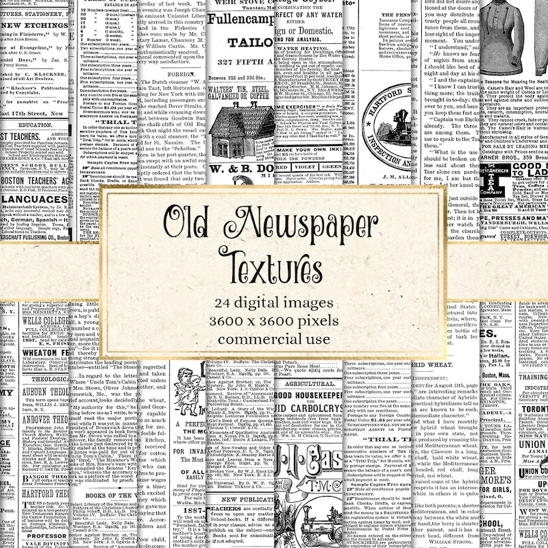 News Paper Stencil - Etsy