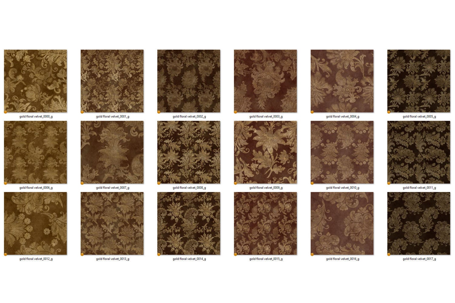 Gold Floral Velvet Digital Paper Seamless Floral Damask - Etsy