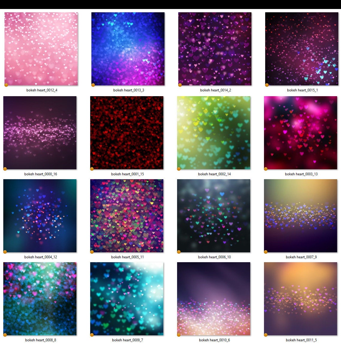 Bokeh Valentine Digital Paper Bokeh Hearts Backgrounds Love | Etsy