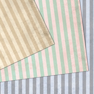 Distressed Stripes Digital Paper, Seamless Stripe Patterns Gothic ...