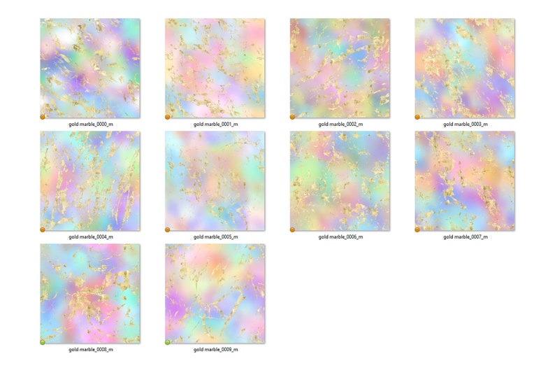 Gold Rainbow Marble Digital Paper Seamless Marble and Gold | Etsy