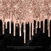 Dripping Rose Gold Clipart - Rose Gold Glitter Drips Like Frosting With ...
