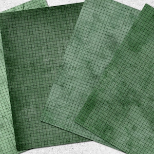 Distressed Green Writing Paper, Notebook Digital Paper Grunge Junk ...
