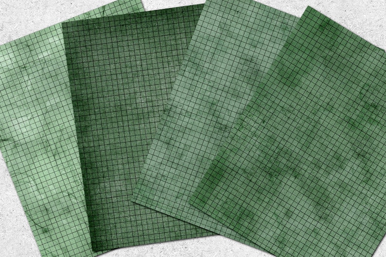 Distressed Green Writing Paper Notebook Digital Paper Grunge - Etsy