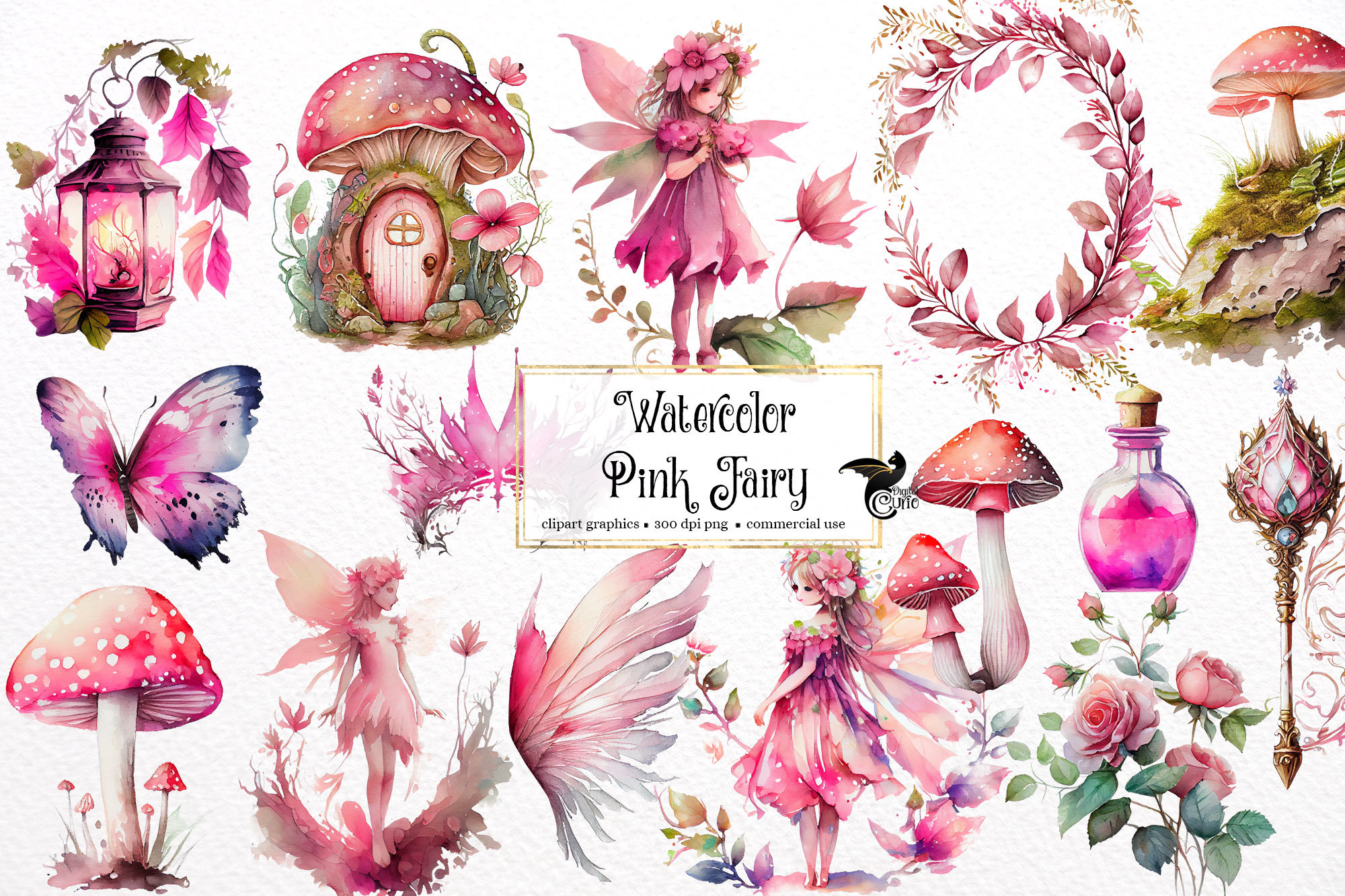 Pink Fairy Background
