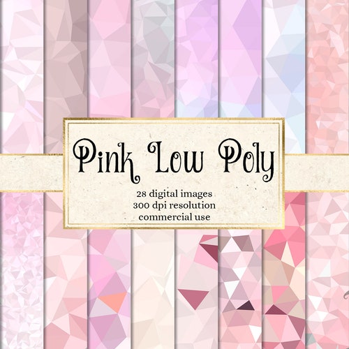 Pink Glitter Watercolor Digital Papers Commercial Use Instant - Etsy