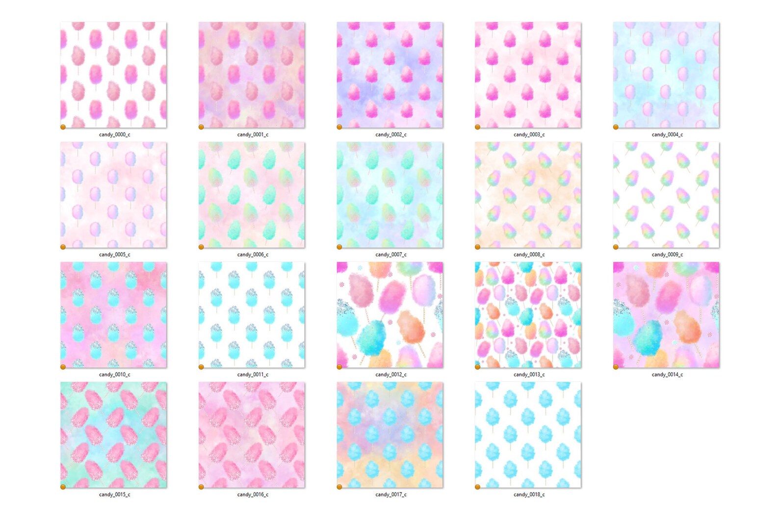 Cotton Candy Sparkle Digital Paper Seamless Rainbow Pastel - Etsy