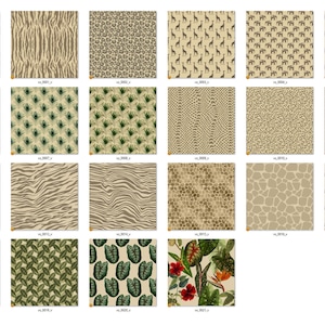 Vintage Safari Digital Paper, Seamless Textures and African Animal ...