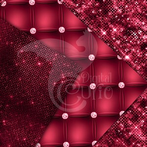 Luxury Burgundy Textures Digital Paper, Seamless Metallic Ackgrounds ...