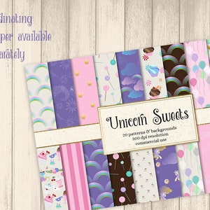 Unicorn Sweets Clipart, PNG Vector Unicorn Clip Art Graphics, Birthday ...