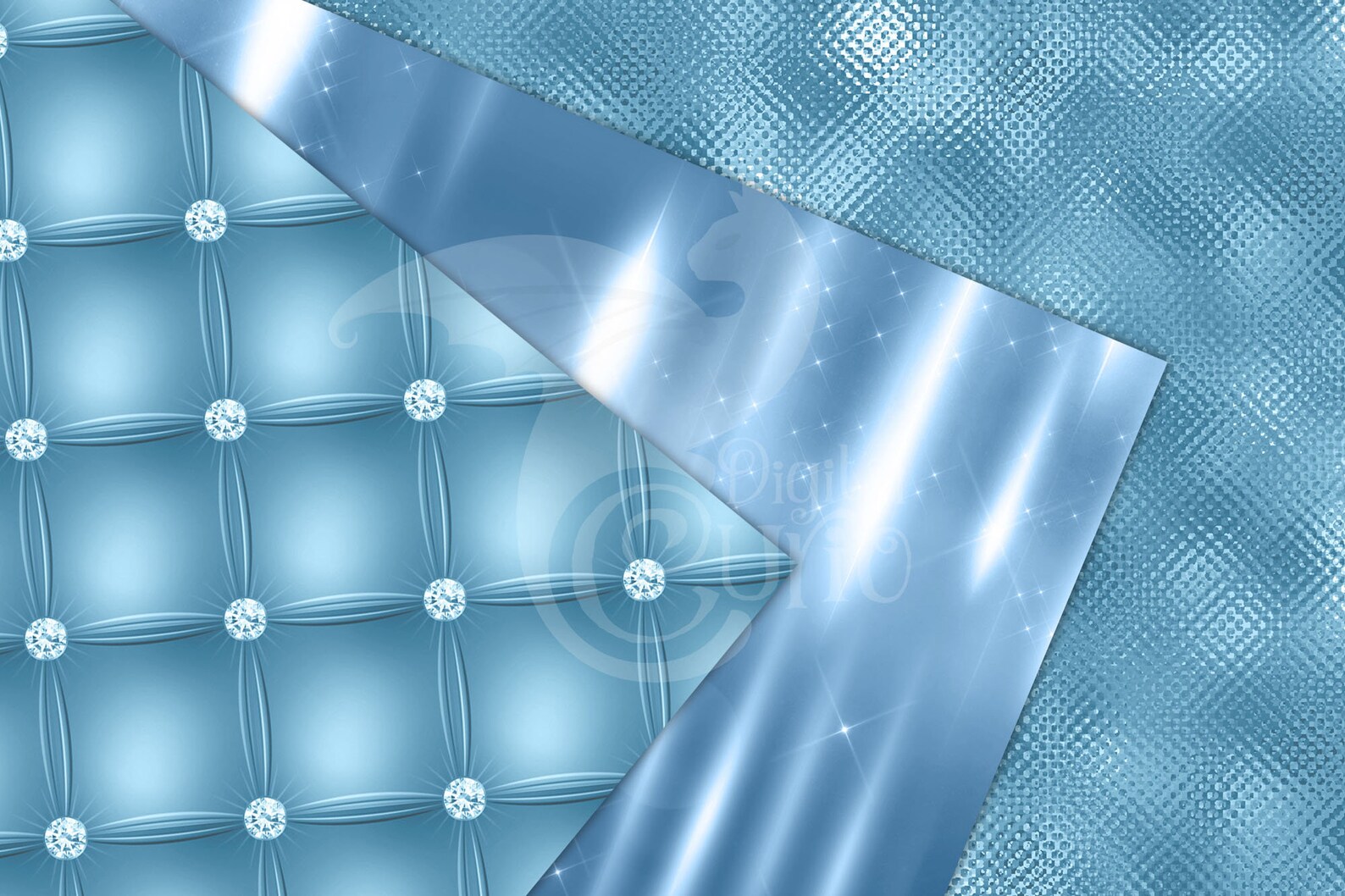 Luxury Baby Blue Digital Paper Seamless Blue Scrapbook Paper - Etsy