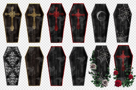 Vampire Coffin Clipart