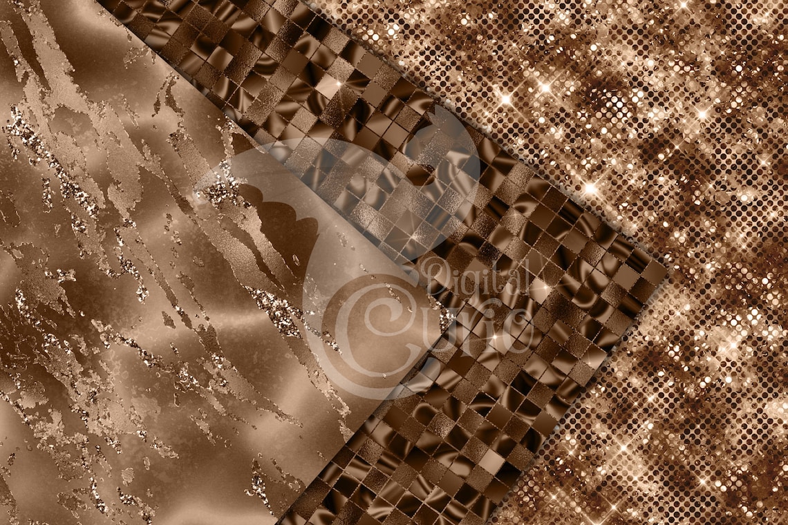 Luxury Bronze Digital Paper Seamless Metallic Textures - Etsy