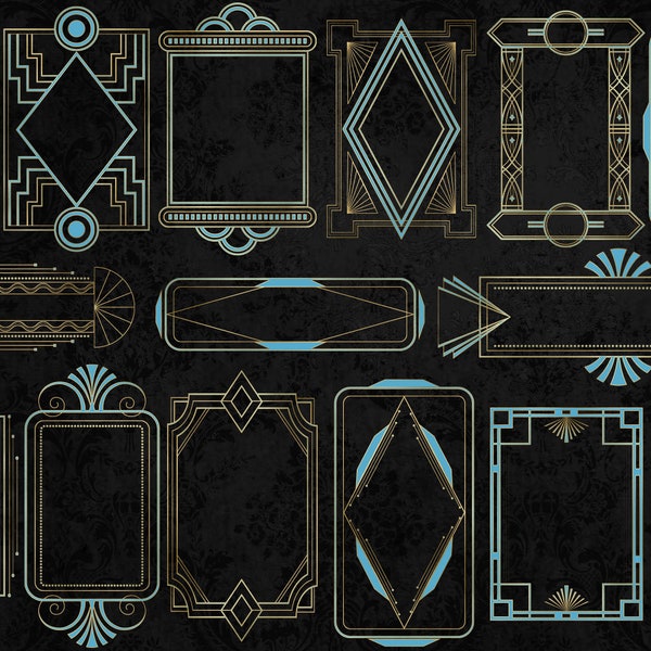 Art Deco Frame - Etsy