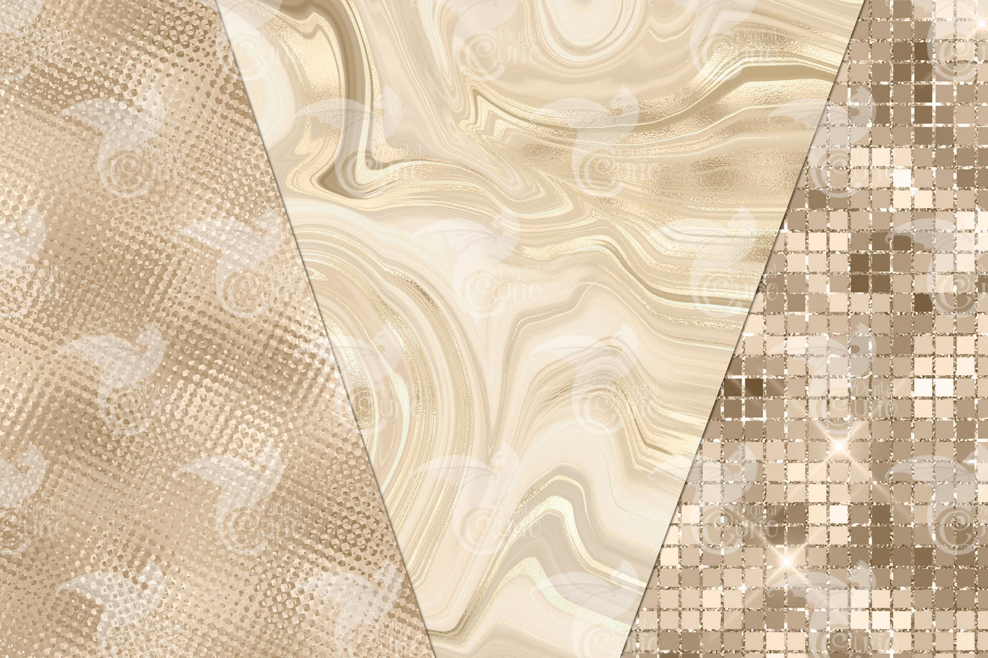 Ultimate Champagne Textures seamless digital paper metallic | Etsy