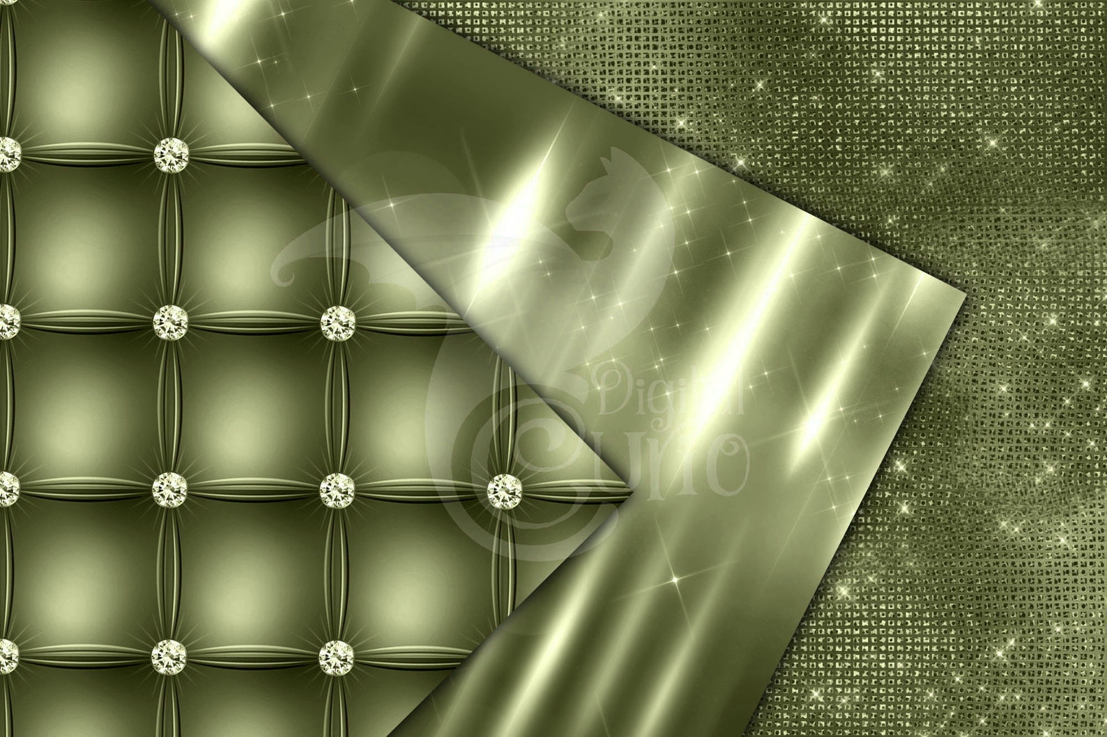 Luxury Olive Digital Paper Seamless Metallic Green Textures - Etsy