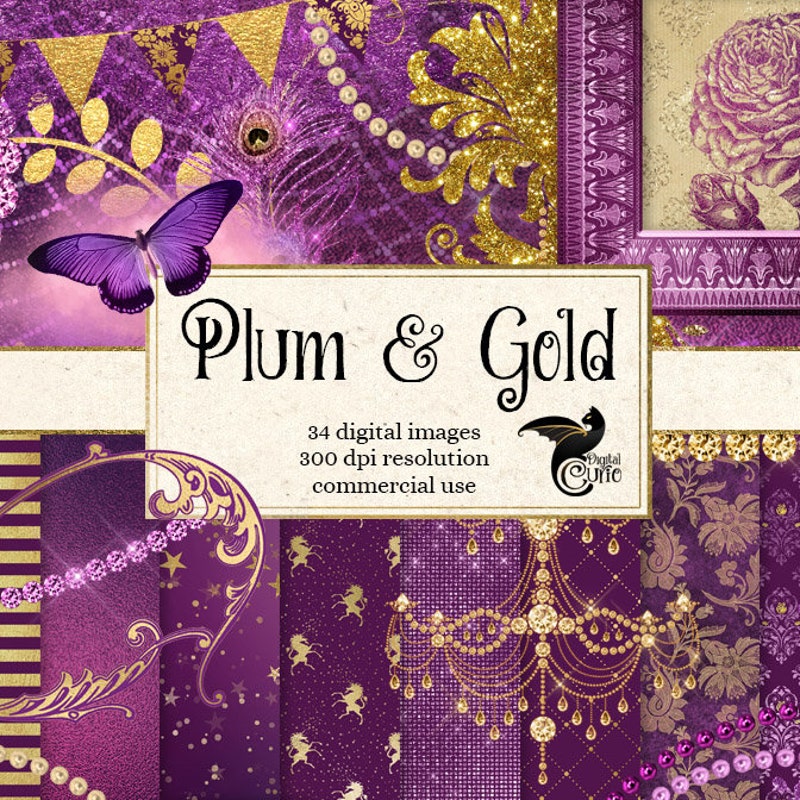 Plum Peacock - Etsy