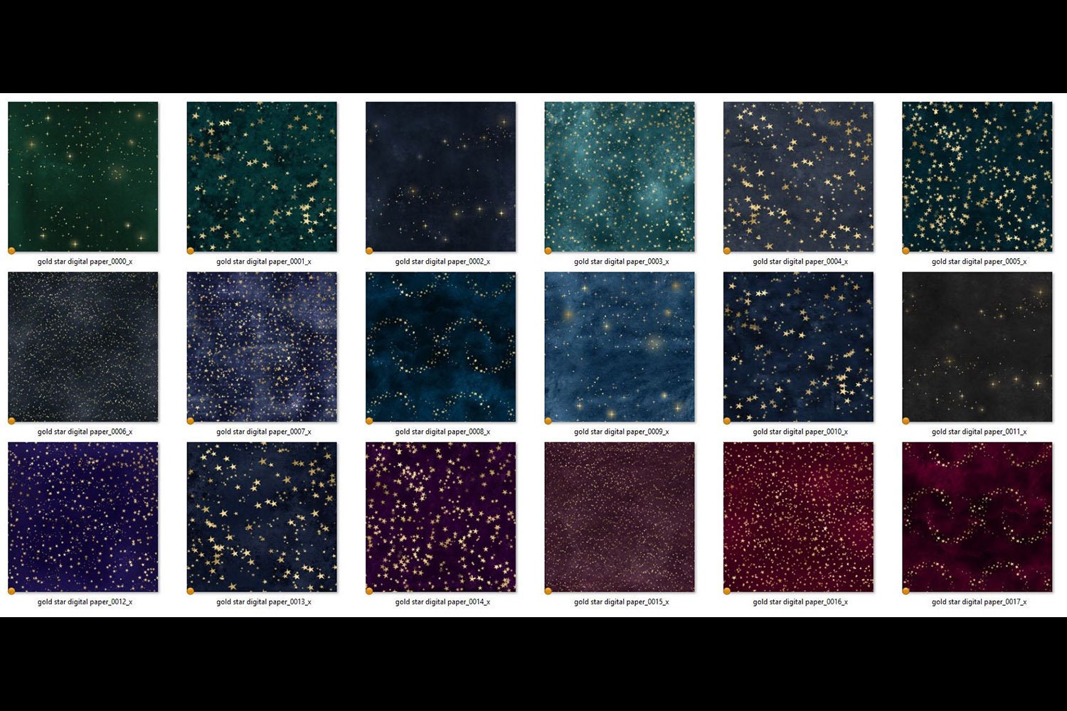 Gold Stars Digital Paper Seamless Gold Star Backgrounds - Etsy