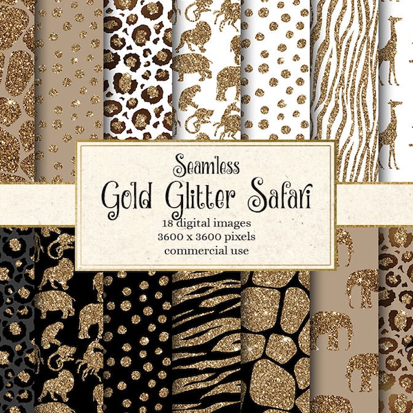 Safari Digital Paper - Etsy