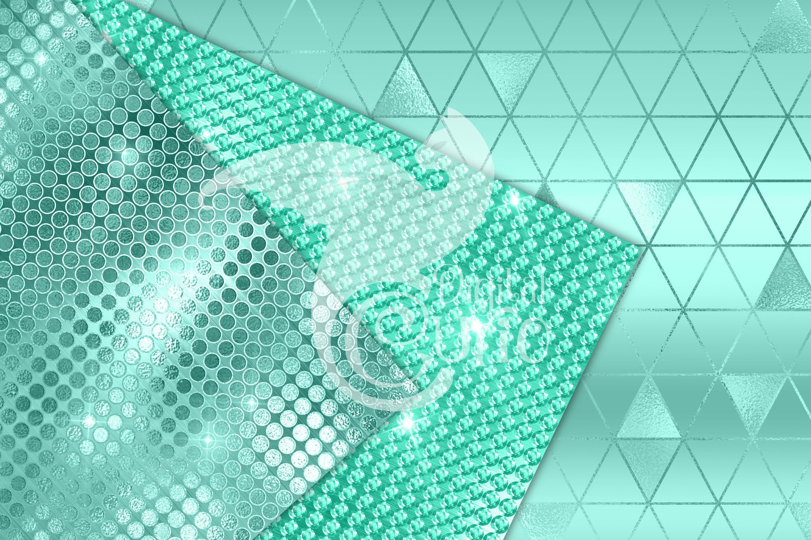 Luxury Aqua Textures Digital Paper Glitter Foil Backgrounds - Etsy