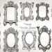 Vintage Victorian Frames Clipart – Shabby Chic Graphics (digital ...