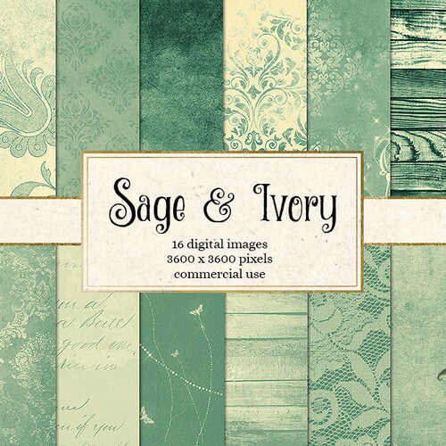 Forest Green Digital Paper Green Textures Distressed - Etsy