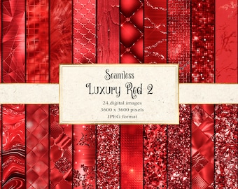 Shades of Red Digital Paper Red Backgrounds Red Textures - Etsy
